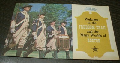 UNDATED WALKING TOUR - FREEDOM TRAIL - BOSTON Brochure Booklet Guide | eBay