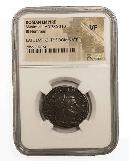 Rare Roman Ae of Maximian (AD286-310) - NGC Certified (VF) - Historical ...