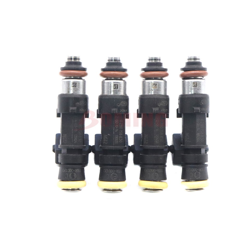 4PCS New Fuel Injectors 0280158830 For EV1 connector Honda Civic Acura ...