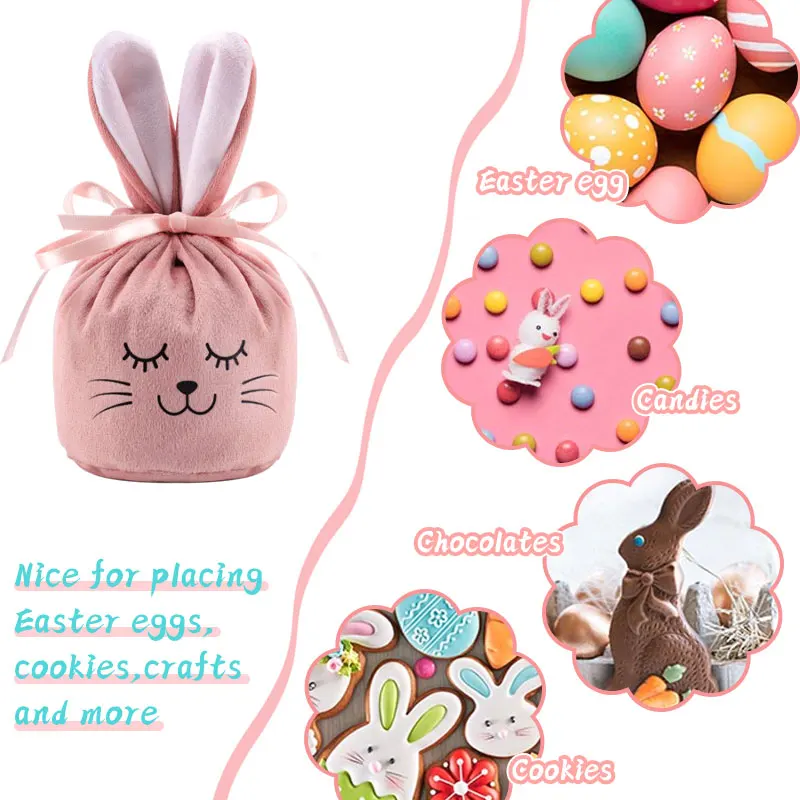 12/24/36pcs Cute Rabbit Bags Packing - Easter Celebration Wedding ...