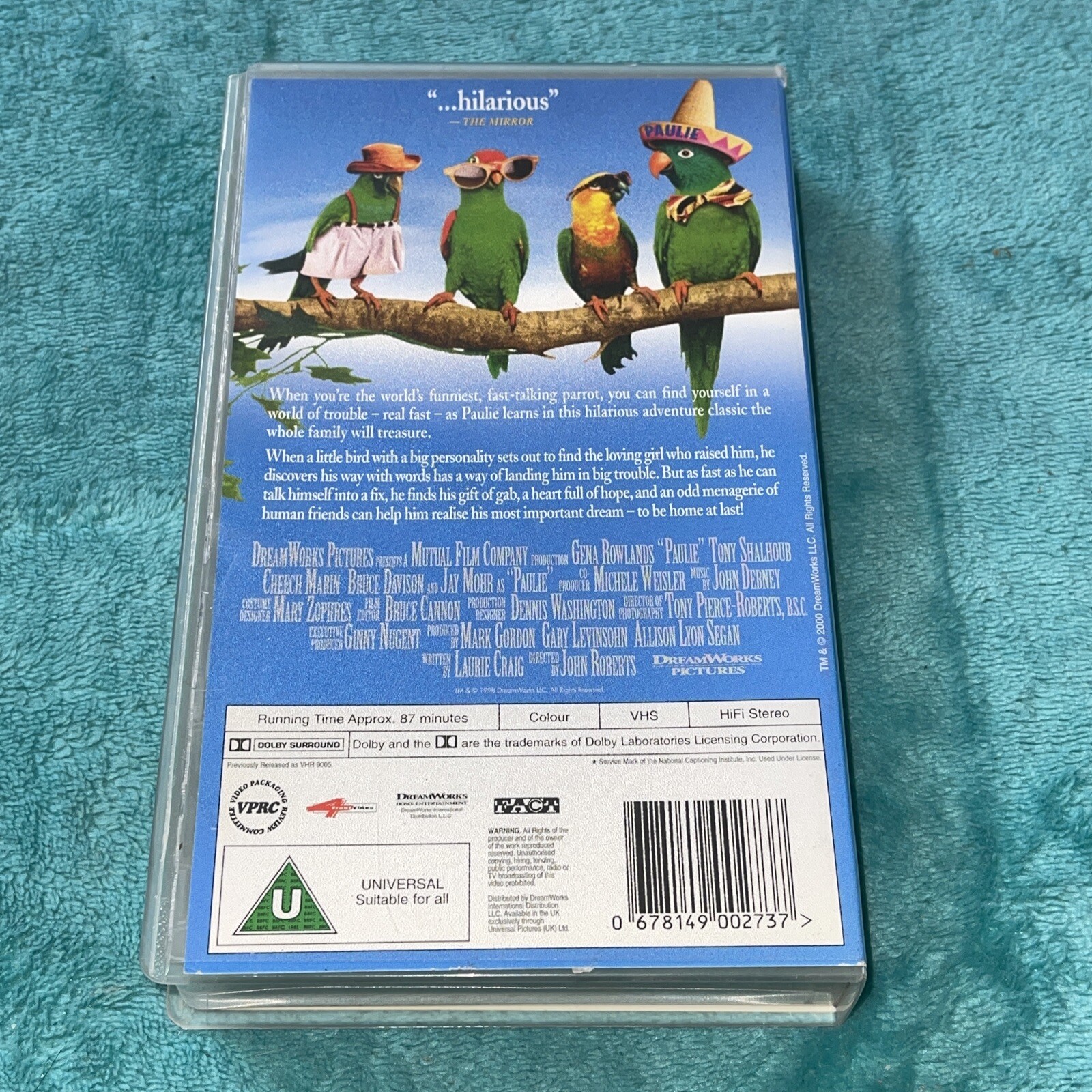Dreamworks Paulie VHS Tape 1999 PAL | eBay