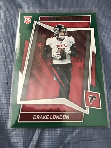 2022 Rookies & Stars Drake London Green Parallel Rookie Card Atlanta ...