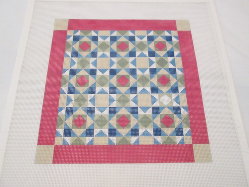 GEOMETRIC PATTERN-SUSAN ROBERTS-HANDPAINTED NEEDLEPOINT CANVAS | eBay