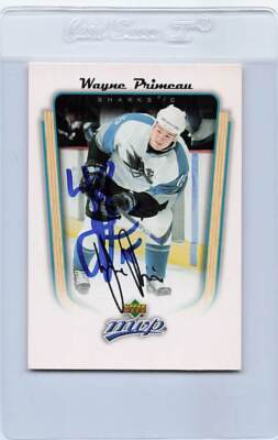 2005/06 MVP #324 Wayne Primeau Sharks Signed Auto *H2763 | eBay