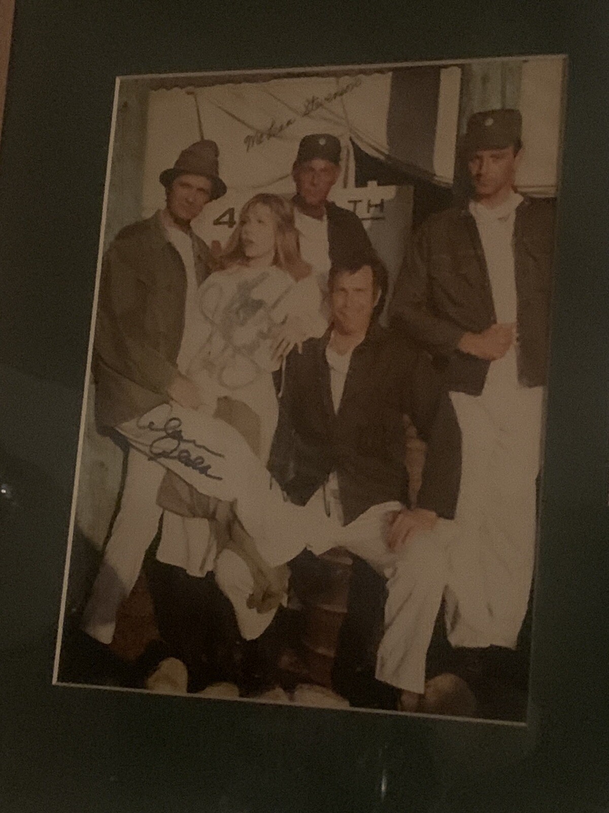 MASH Cast Autograph Display 24x36 Hand signed by 10 Alda Swit Stevenson ...