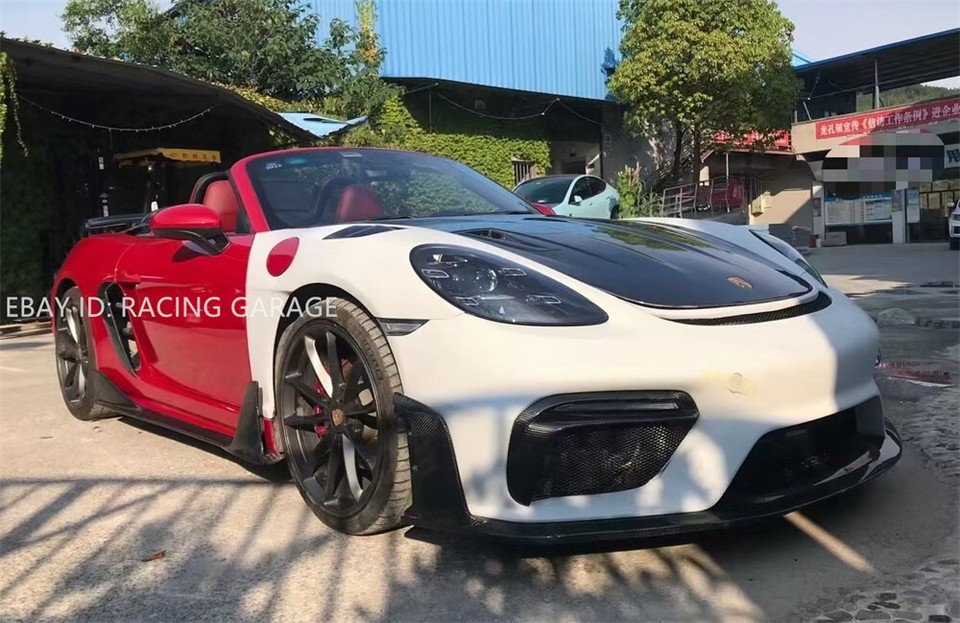 Partial Carbon Fiber RS Fender Carbon Fiber Rear GT4 Wing For Porsche ...