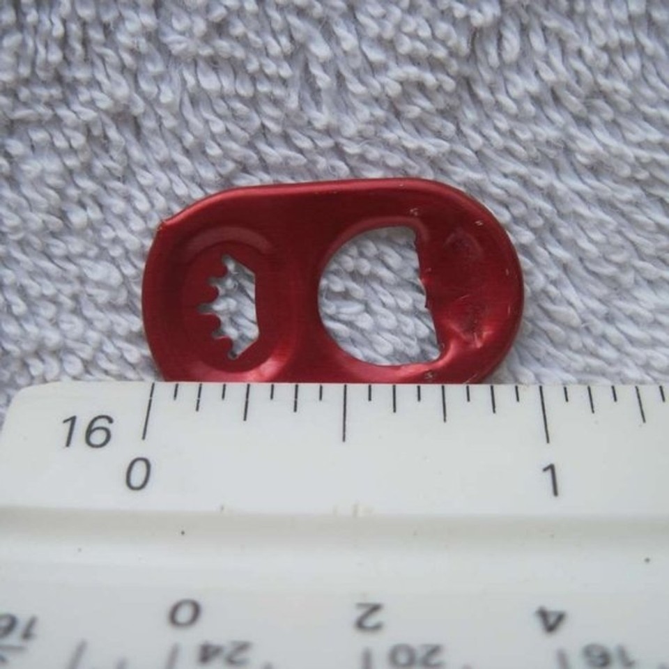 97 Red Budweiser Beer Pull Tab Openers Crown Punch Hole Necklace ...