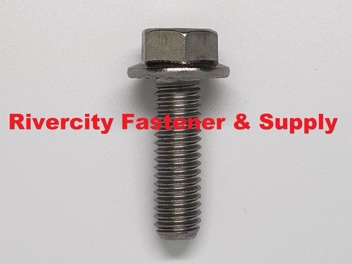 3/8-16x1-1/4 Flange Bolts 3/8x16 x 1-1/4" Stainless Steel Screws 3/8-16 ...