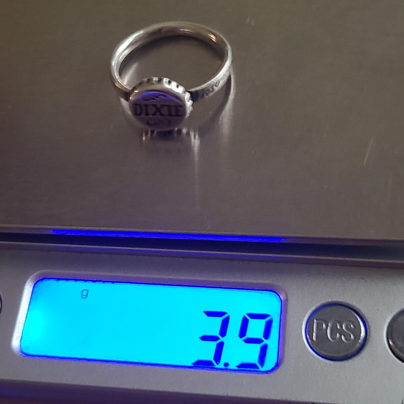 RARE STERLING SILVER DIXIE BREWING COMPANY RING SZ 8 … - Gem