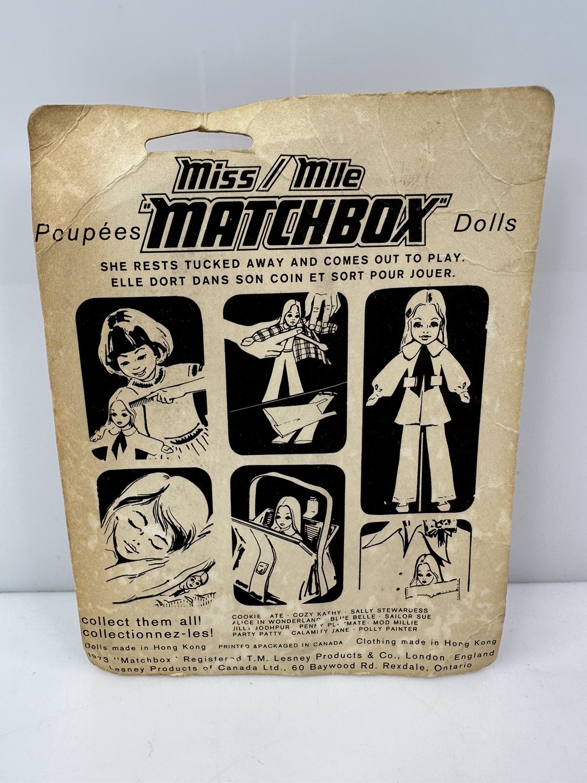 Vintage 1973 Miss Matchbox Dolls 14 Mod Millie Doll Hong Kong HTF | eBay