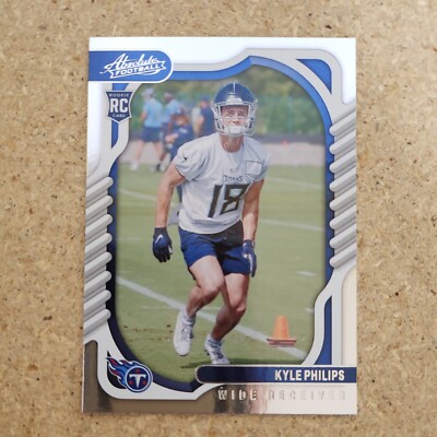 2022 Panini Absolute #180 Kyle Philips RC Rookie Tennessee Titans ...