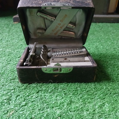 ANTIQUE STAR SAFETY RAZOR KIT KAMPFE BROS. 1900 SINGLE EDGE BLADE ...