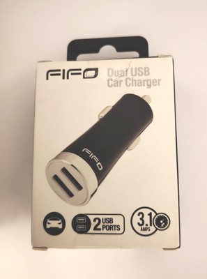 FIFO Dual USB Car Charger, 2 USB Ports, 3.1 Amps | eBay UK