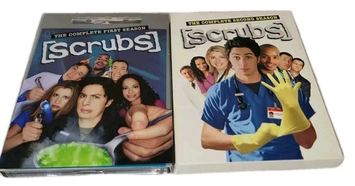 Scrubs Complete Season's 1 and 2 DVD lot Comedy TV Show. Bonus Features ...