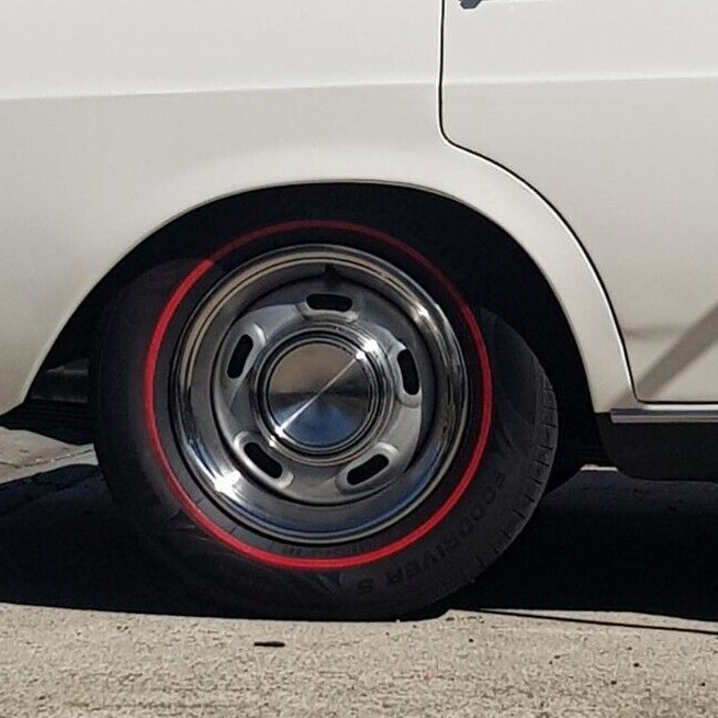 NEW FORD 14 X 6 XW XY GT FALCON 5 SLOT WHEEL SET WITH CAPS & TRIMS FIT ...