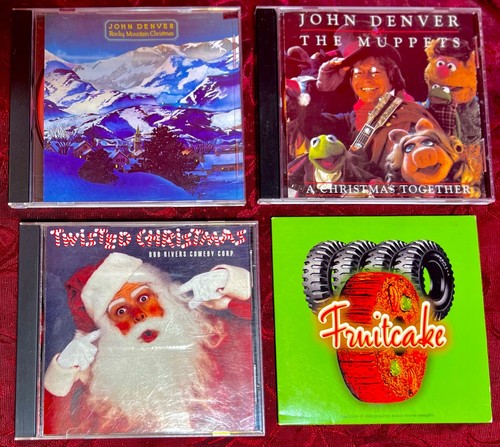 Lot 4 TWISTED Christmas CDs Silly Kid Stuff John Denver Muppets Bob ...