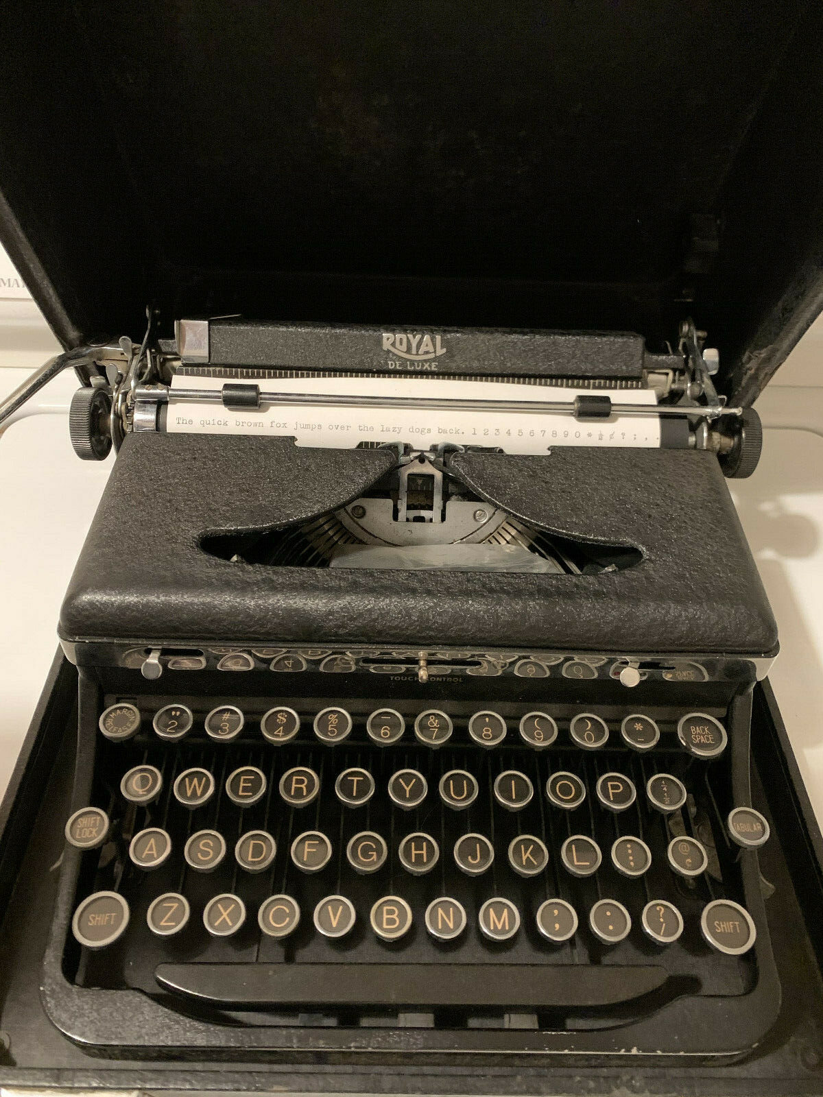 ROYAL Touch Control Portable Typewriter VINTAGE 1939 VERY RARE GREAT ...