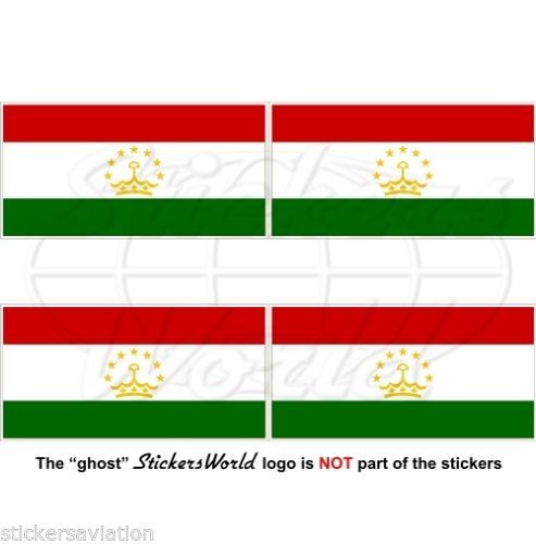 TADJIKISTAN République Drapeau Tadjik Vinyle Autocollants 50mm x2 | eBay