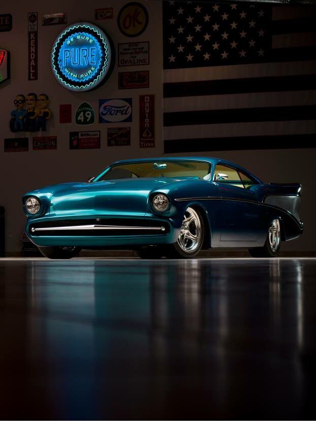 CheZoom Tee-Iconic 57 Chevy built by Boyd for Mr. Gasket's Joe Hrudka ...