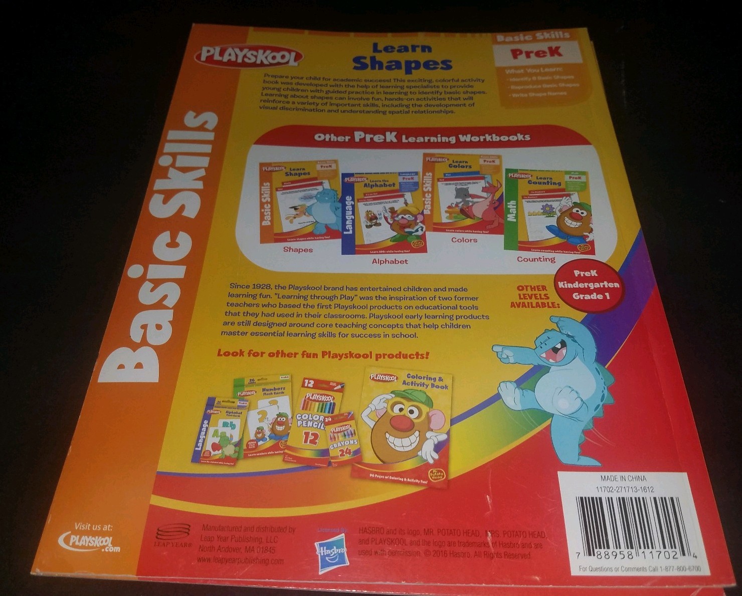 PLAYSKOOL BASIC SKILLS PRE-K WORKBOOKS LEARN SHAPES LOT OF 2 | eBay