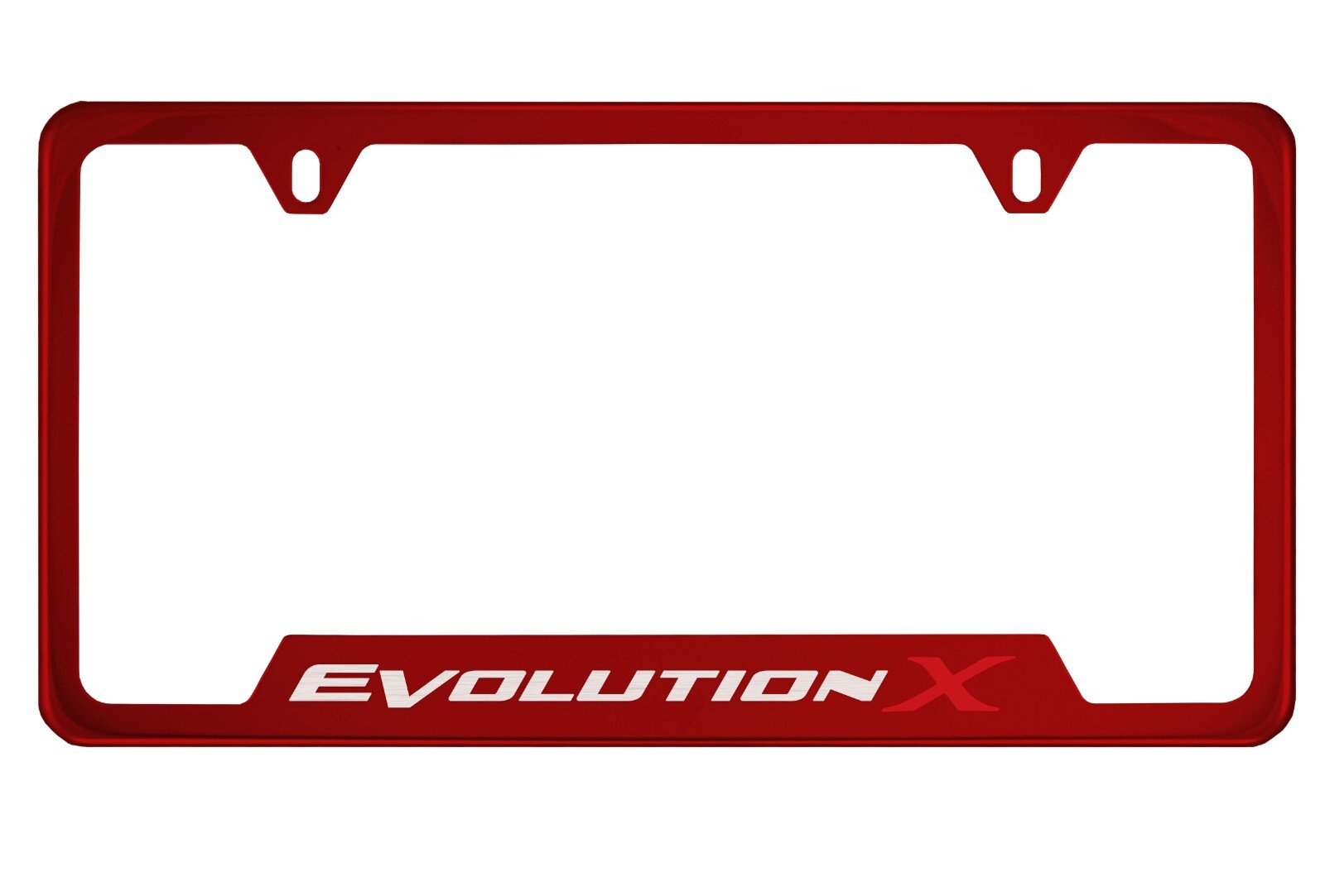 Red License Plate Frame for Evolution X, Evo X | eBay