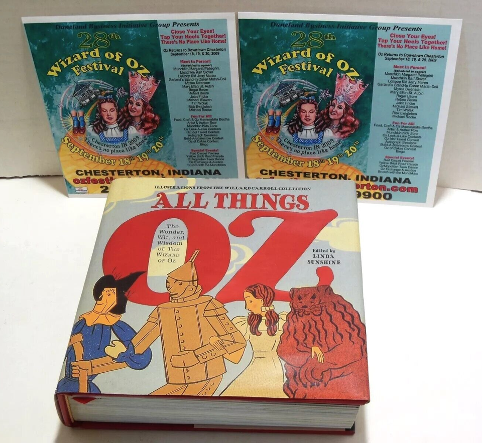 All Things Oz SIGNED BY THREE MUNCHKINS Marin Pellegrini Stover FIRST ...