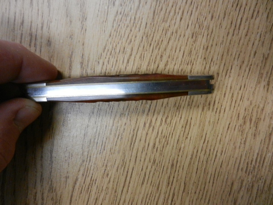 1998 Case XX 2 Dot Muskrat CV Pocket Knife 3 7/8" Closed Red Bone Good ...