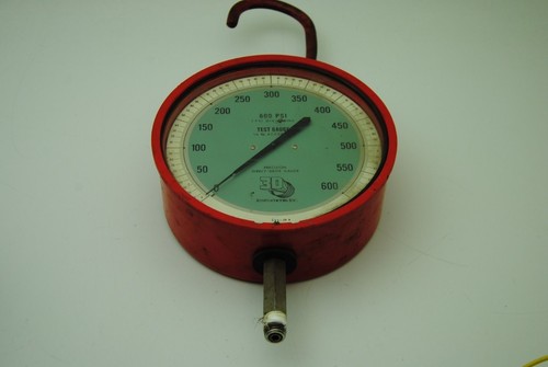 3D Instruments 25545-28B53EDY Pressure Test Gauge, 600PSI, 6.5" | eBay