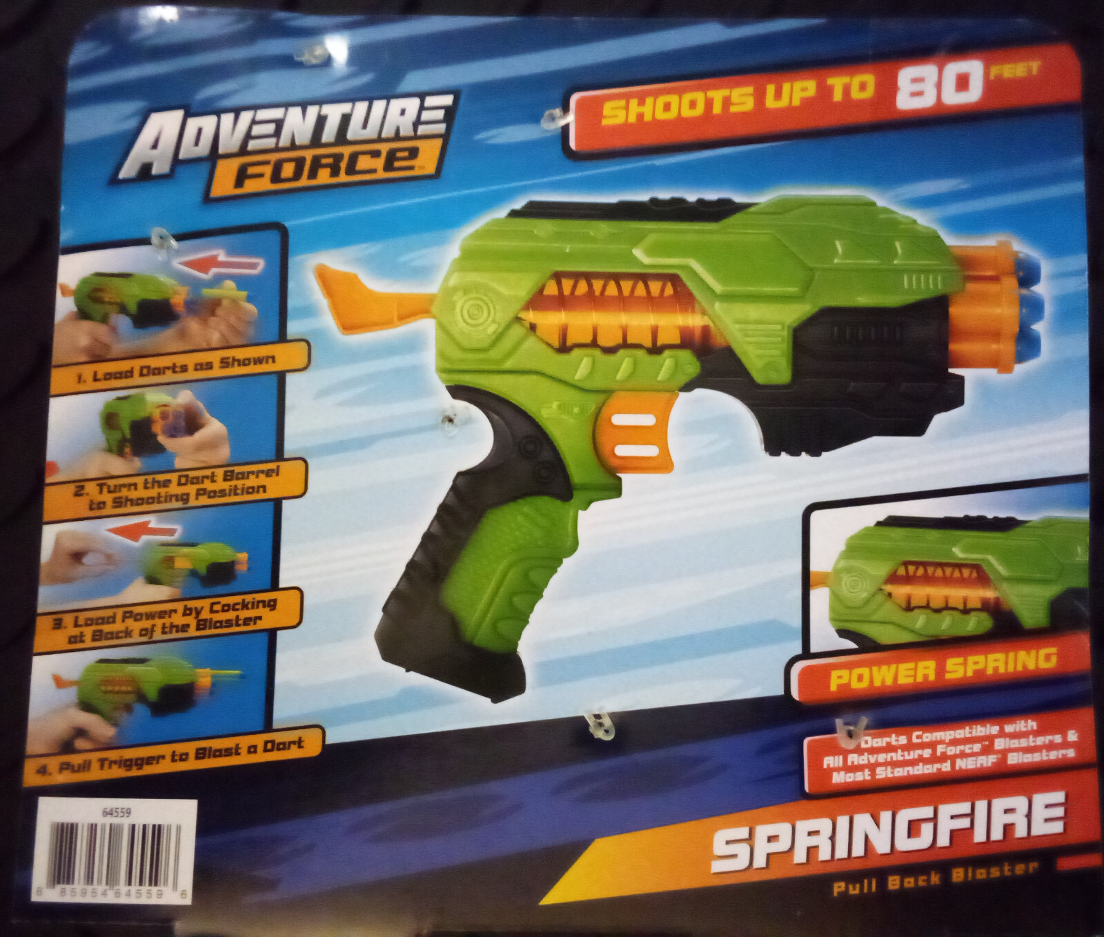 Adventure Force Springfire Dart Blaster Shoots up to 80ft for sale ...