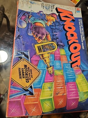 Vintage Knock Out Knockout Board Game (1991 Milton Bradley) With Hammer ...