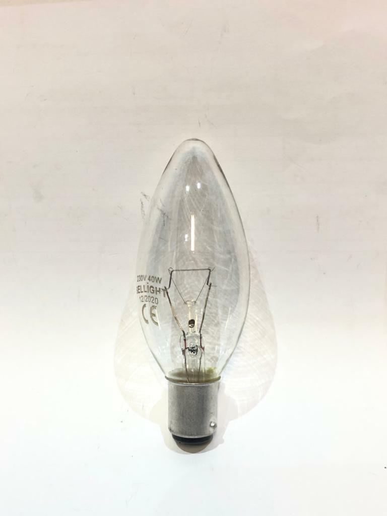 Candle Light Blub 25W/40W Twisted/Screw/Classic Candle Pack of 1/3/6 ...