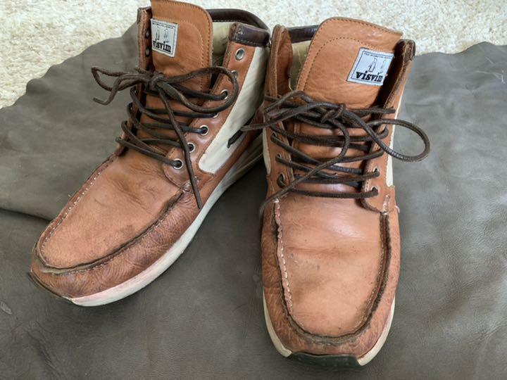 visvim CANOE MOC Sneakers Honey Brown Leather US 9.5 … - Gem