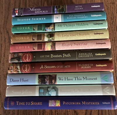 Guideposts 10 Hardcover Various Series Book Lot Amish Mysteries ...