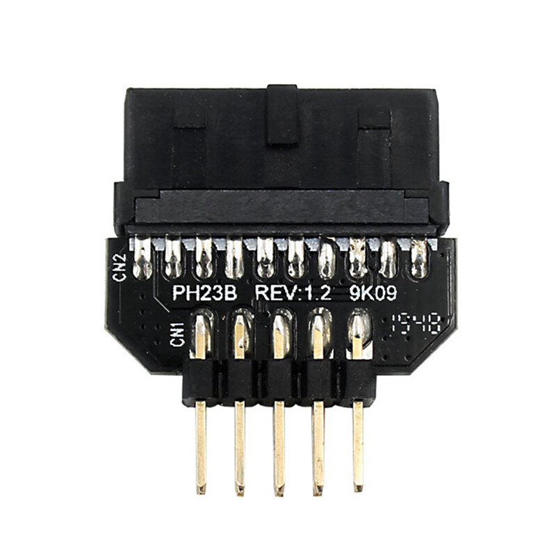 1Pc Front Panel Plug Connector USB3.0 19-pin To USB 9Pin Adapter For ...