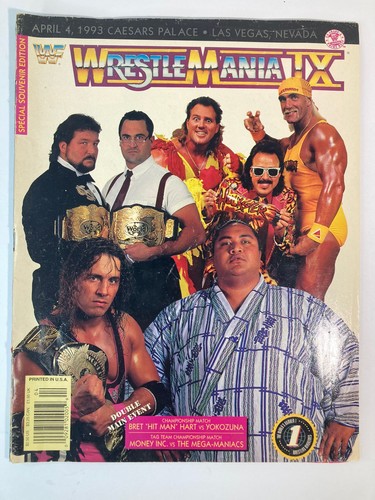 Wrestlemania 9 Program Wwf Wwe | eBay
