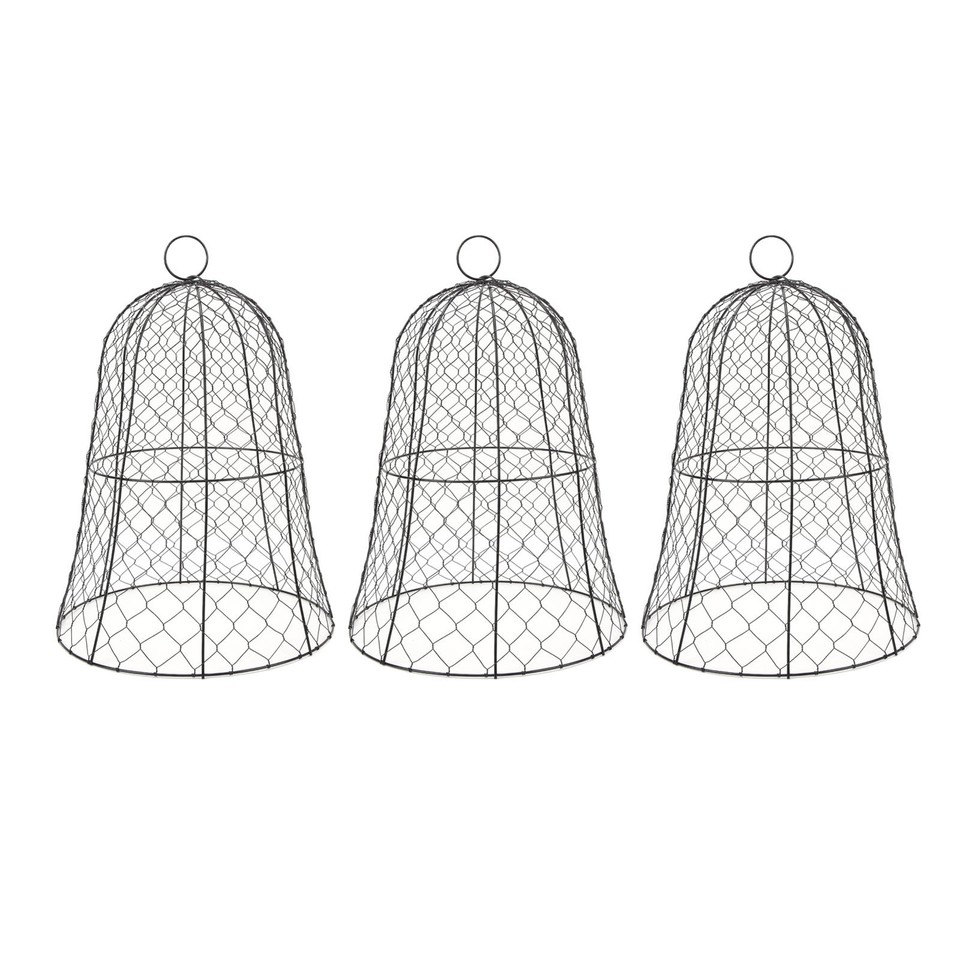 10 Packs Black Garden Chicken Wire Cloche Thickened Construction Plant ...