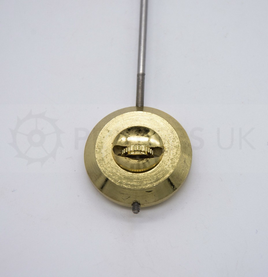 NEW - Clock Pendulum French 32mm (No.0) Brass with Steel Rod Regulating ...