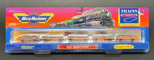 NEW (Vintage) Micro Machines HIGH SPEED BULLET Train Galoob 1989 SEALED ...