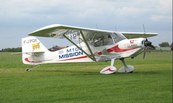 Lambert Mission 106 High-Wing Ultralight Airplane Desktop Kiln Wood ...