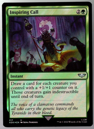 Inspiring Call 217 Uncommon Surge Foil Warhammer 40K MTG NM | eBay