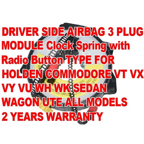 Clock Spring with radio button type HOLDEN COMMODORE VT VX VU WH VY WK ...