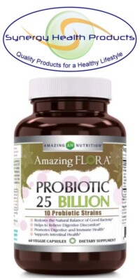Amazing Flora Probiotic 25 Billion CFU 10 Probiotic Strains OUT-OF ...