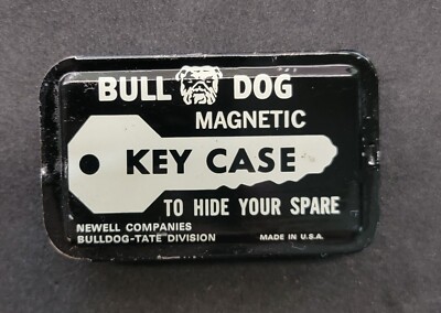 VTG BULL DOG Magnetic Hide Key Holder Case NEWELL CO BULLDOG TATE DIV ...