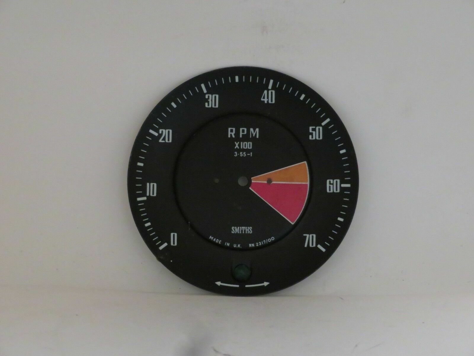 Tachometer Dial Face Plate NOS Smiths Brand Fits Triumph GT6 MK1 RN2317 ...
