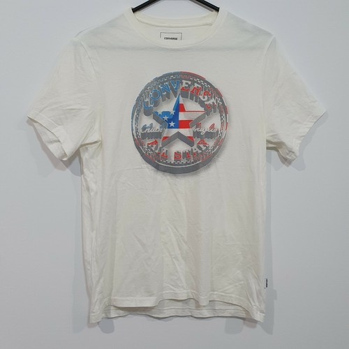 Converse All Star Womens Graphic Circle Logo Tshirt Size Small White ...