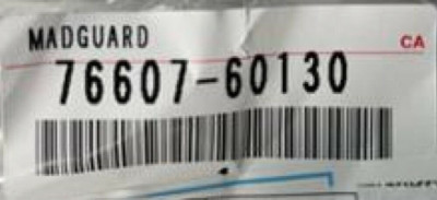 Toyota Genuine OEM MUDGUARD SUB-ASSY, QUARTER PANEL, REAR RH ☆ 76607 ...