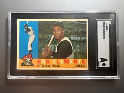 1960 TOPPS #326 ROBERTO BOB CLEMENTE PITTSBURGH PIRATES SGC A Gorgeous ...