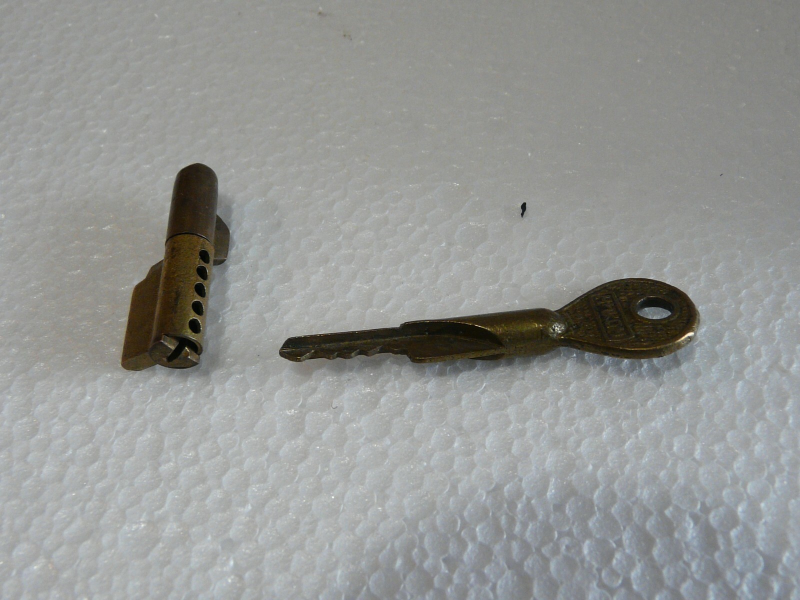 Rare Vintage 2 Parts Skeleton Lock and Key Unusual Mechanism Marked | eBay