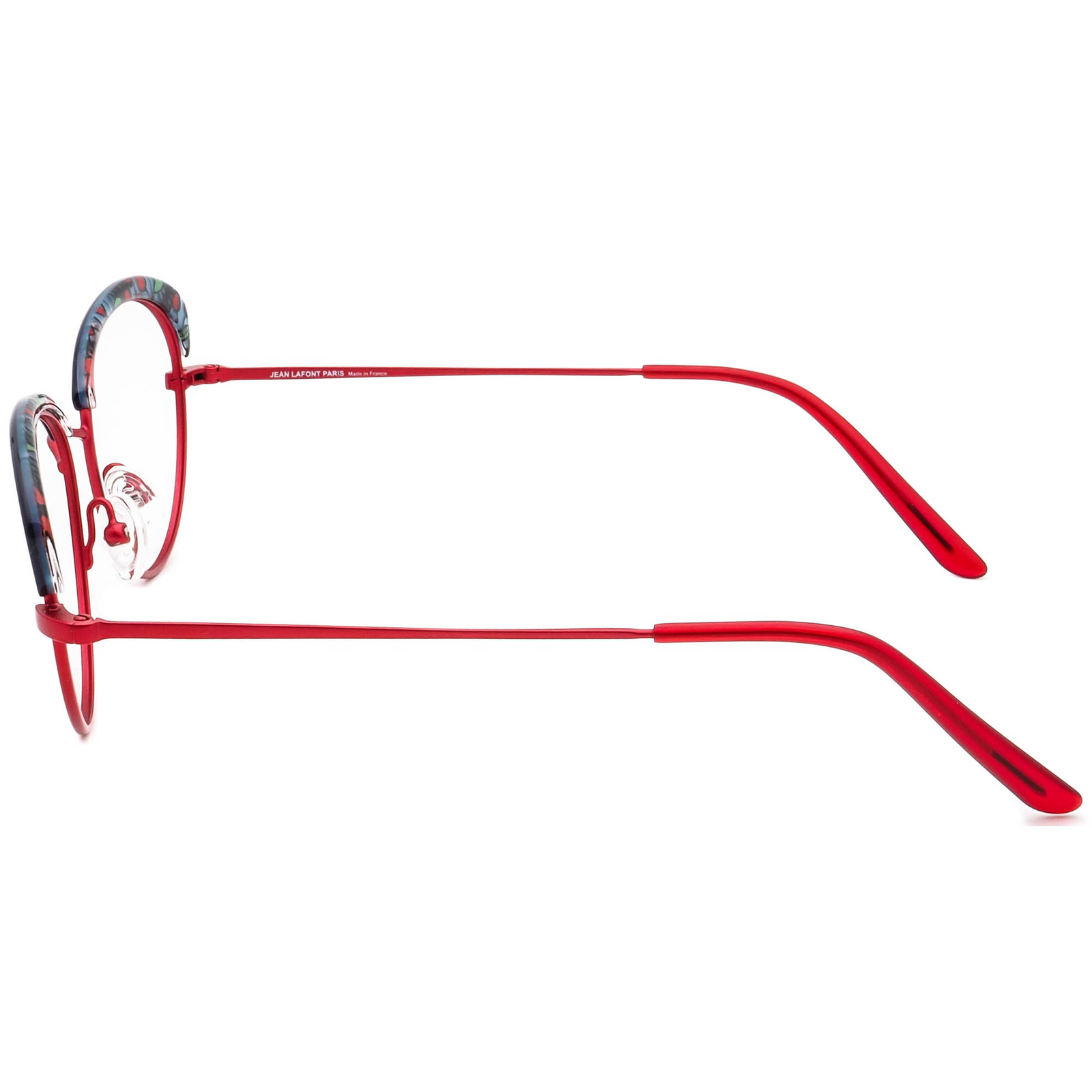 Jean Lafont Eyeglasses Envie 3113 Red/Navy Blue Browline Frame France ...