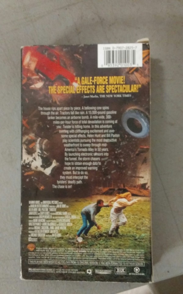 Twister (VHS, 1996) Bill Paxton, Helen Hunt 85392010035| eBay